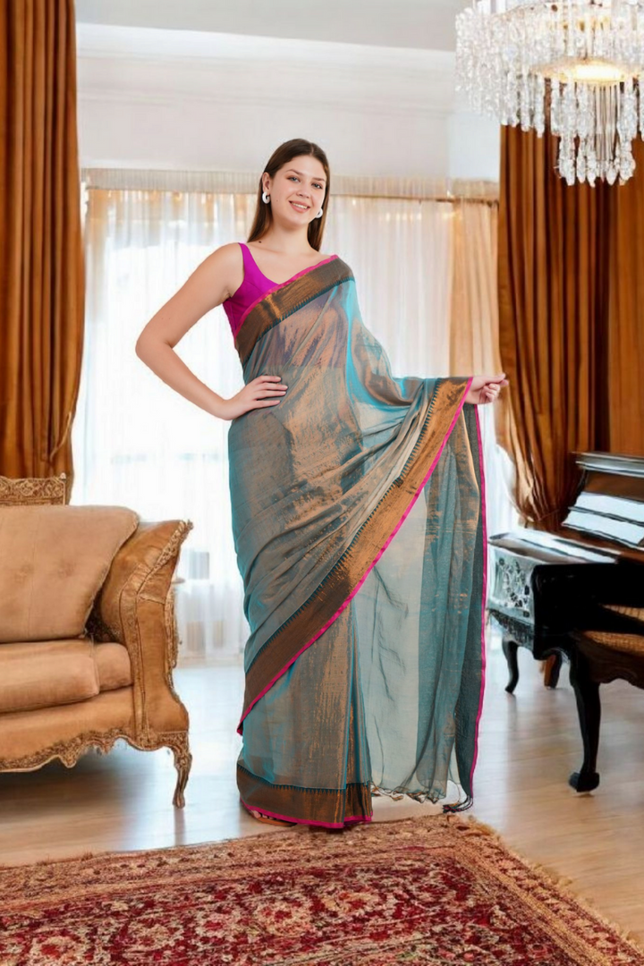 Tissue Sarees Online in India | Ethnic Saroj – Page 3