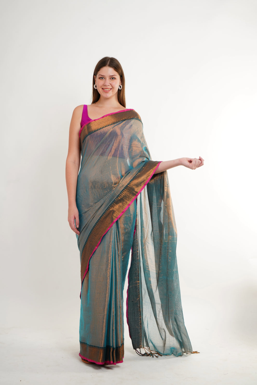 Tissue Sarees Online in India | Ethnic Saroj – Page 3
